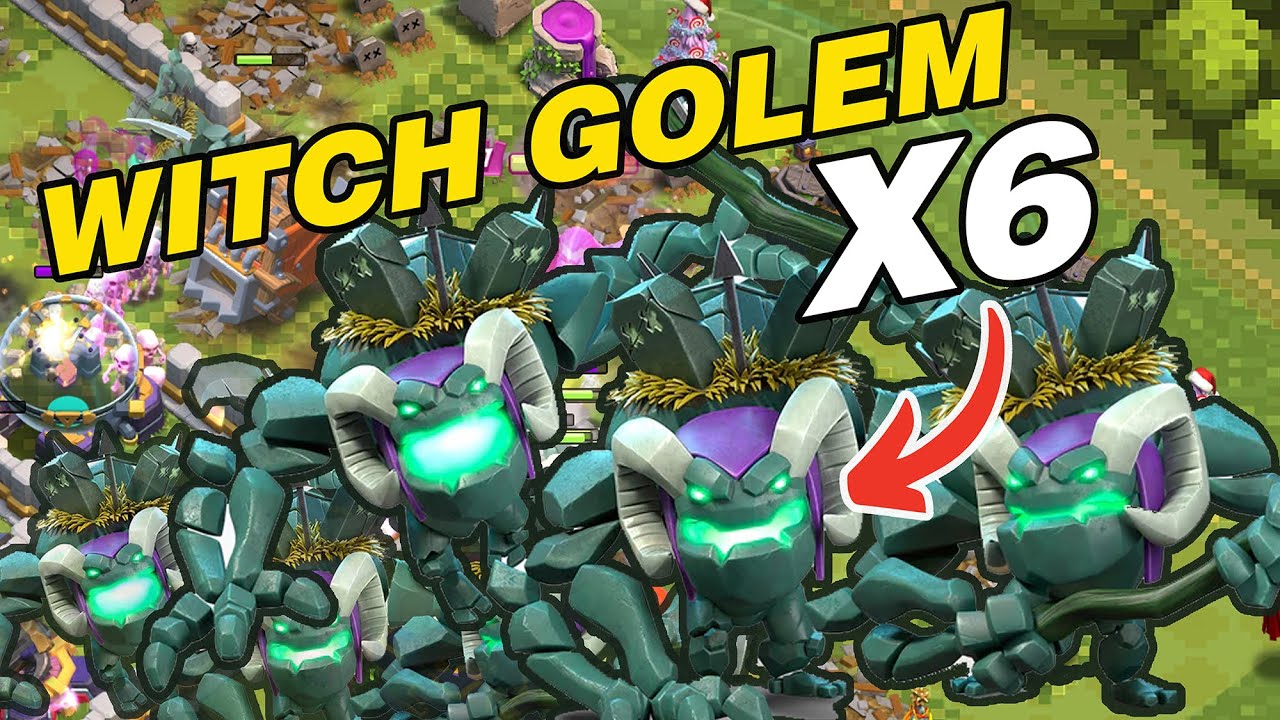 How to Use Witch Golem - | Mashup Madness Event in Clash of Clans Best ...