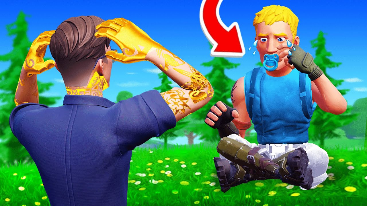 so i made a kid cry in fortnite... - YouTube