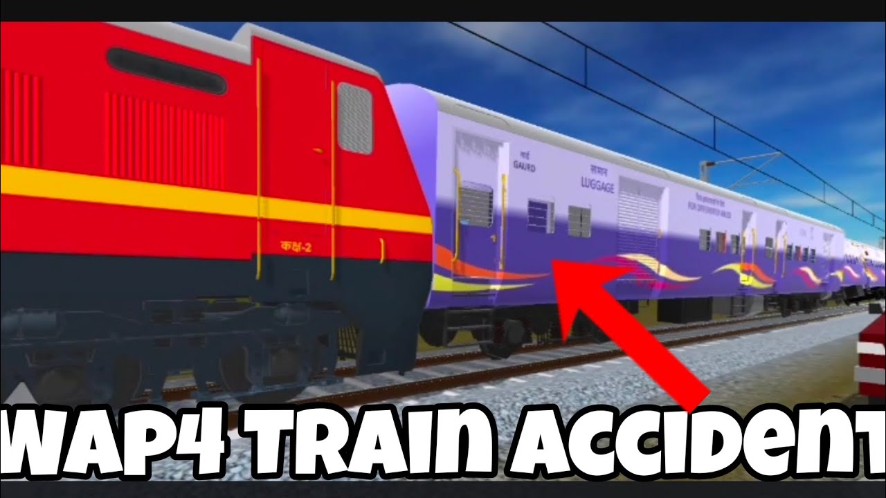 Train Accident Wap4 engine Big accident || GAMING AND TRAIN VIDEO - YouTube