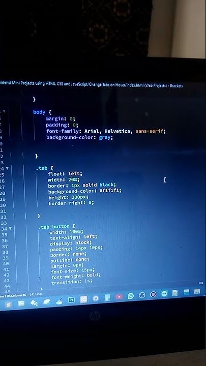 #03: How to Create Change Tabs on Hover mini Project of Frontend website using HTML CSS ...