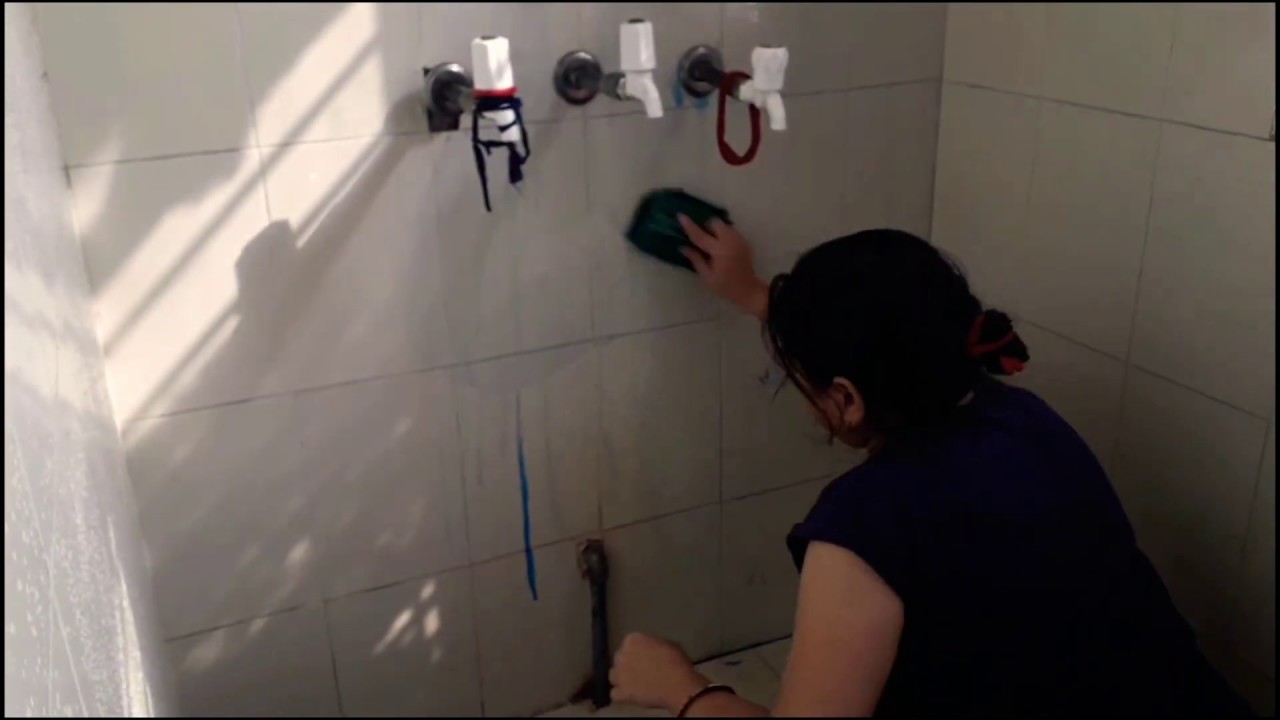 Bathroom cleaning routine ||How to clean washroom /bathroom - YouTube