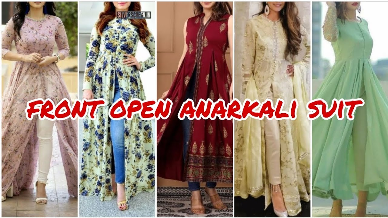 front open anarkali suit | party wear outfit | anarkali kurti | fashion ...