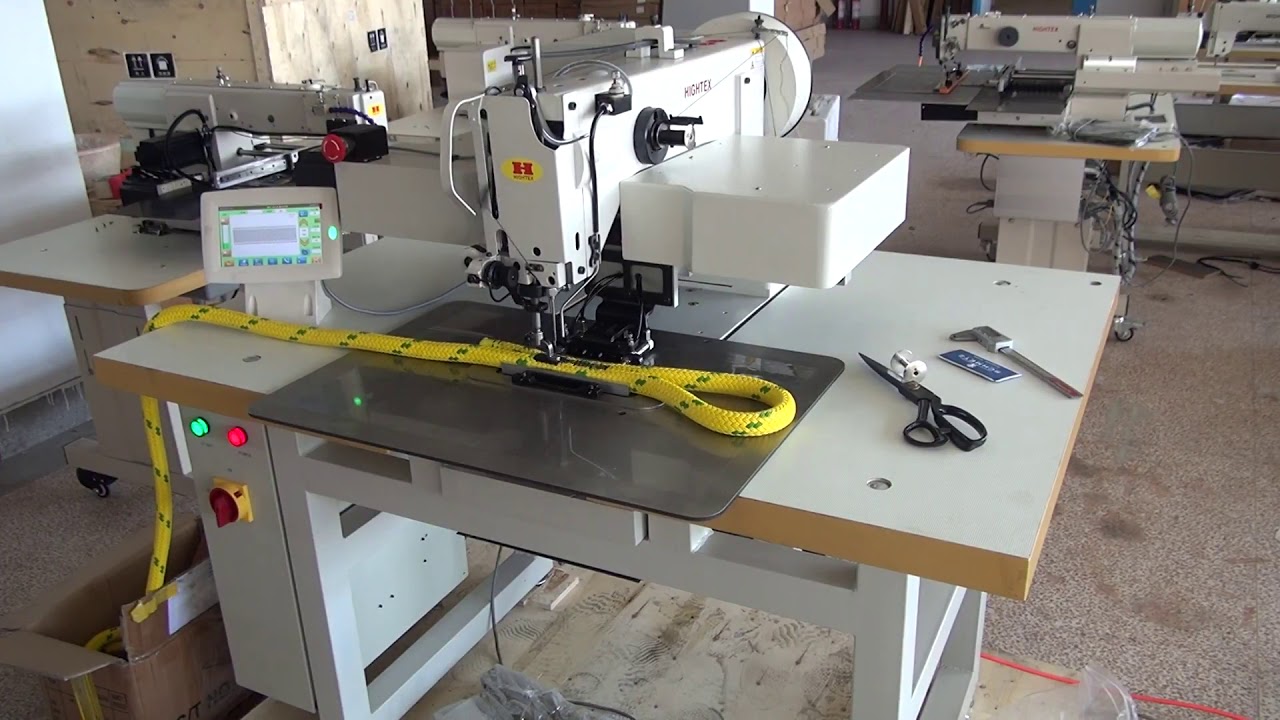 Machine à coudre industrielle - YouTube