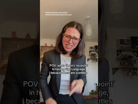 Having subtitles isn’t the same as making things accessible in sign language. #bsl #signlanguage