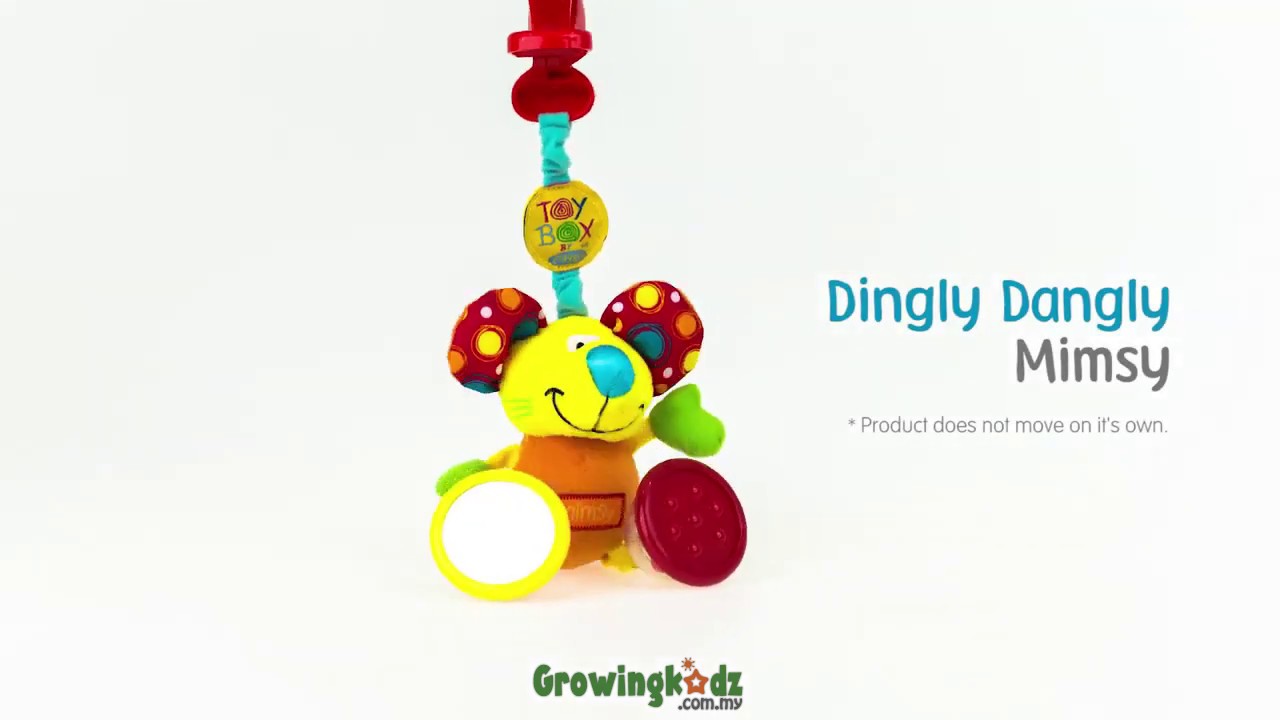 Playgro Toy Box Dingly Dangly Mimsy - YouTube
