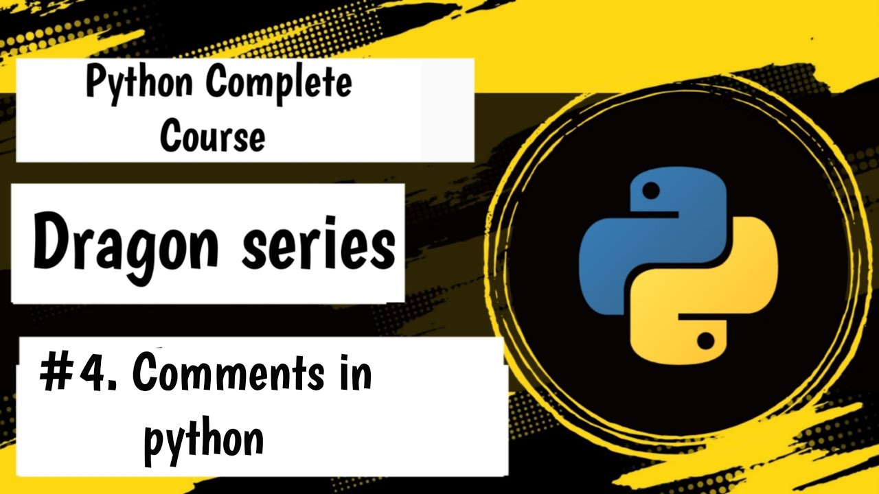 #4. Comments in python || Python Complete Course ( Dragon Series ) In Hindi - YouTube
