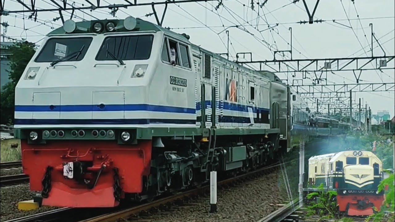 Kereta Api Tambahan Dengan Rangkaian Baru Yang Ditarik Lokomotif WnB ...