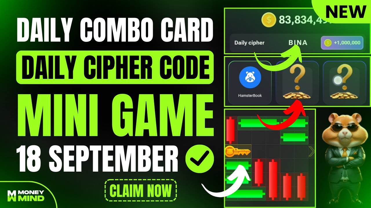 18 September Hamster Kombat Daily Combo | Daily Cipher | Mini Game ...