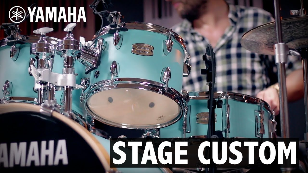Yamaha Stage Custom drums SURF GREEN sound demo with Agean Legend ...