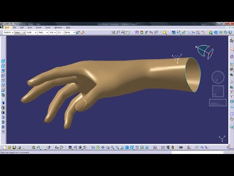 Catia reverse engineering_thiết kế ngược_Hand(Bàn tay) - YouTube