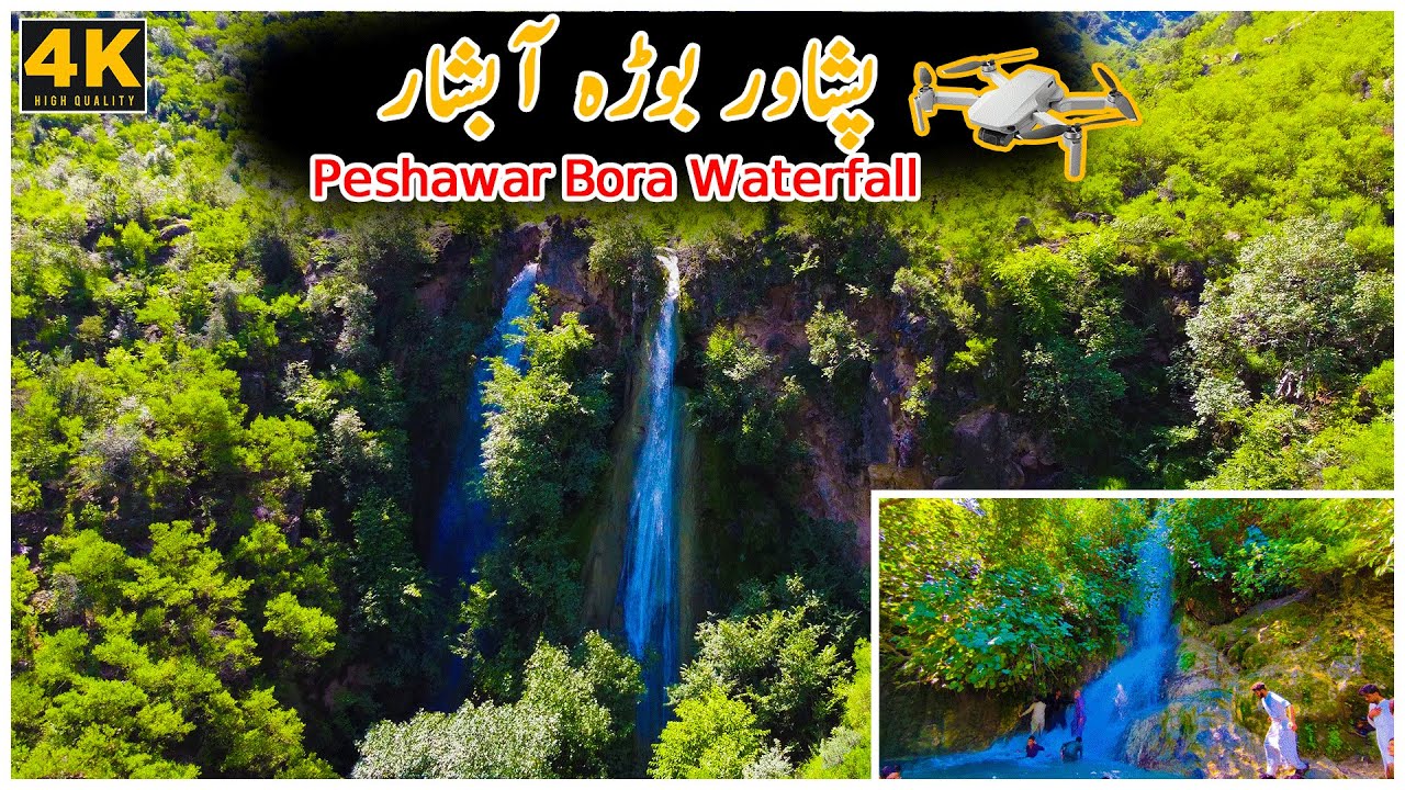 Beautiful Peshawar Bora Waterfall 4K Drone View - YouTube