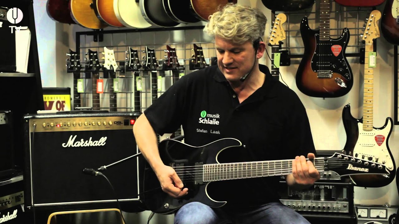 Ibanez E-Gitarre Iron Label RGIR 27 E BK - YouTube