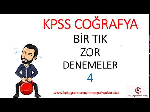 COĞRAFYA BİR TIK ZOR DENEMELER 4 - ULUTAŞ #kpss2021 #kpsscoğrafya #öabtcografya #ayt #yks