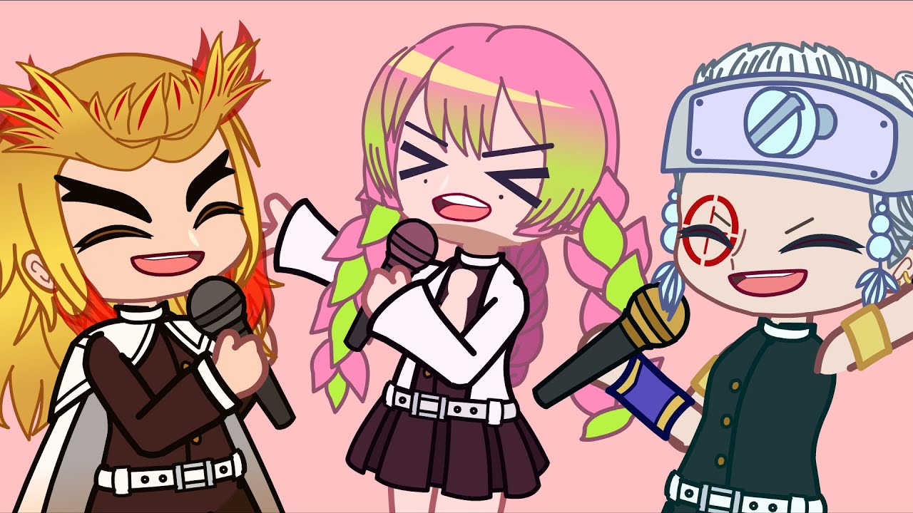 Karaoke with Tengen, Mitsuri and Kyojuro // Dream on // KNY // Gacha ...