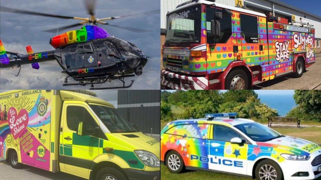 All UK Emergency Service Vehicles (LGBT) 🌈 - YouTube