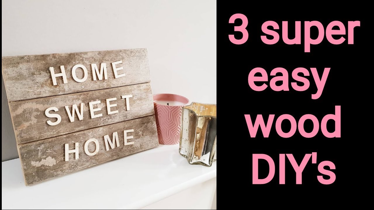 How to make DIY wooden signs - YouTube