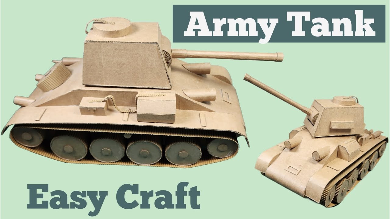 How to make army tank || Arm tank craft || tank easy craft #army # ...