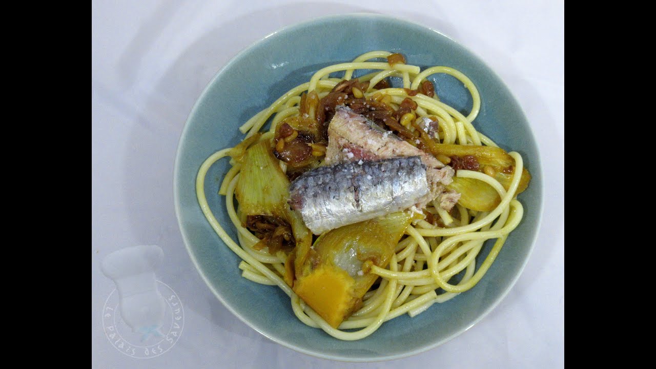 Recette des pâtes à la sarde - YouTube