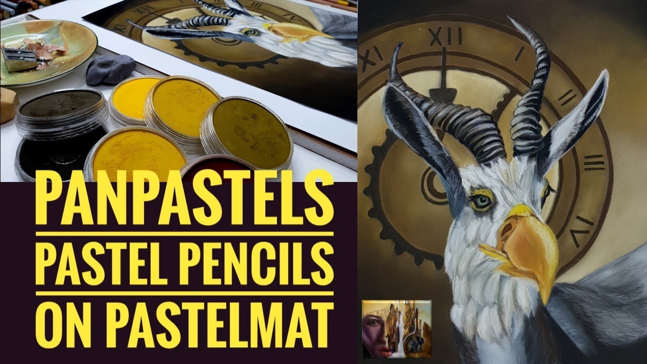 PanPastels Pastel Pencils on Pastelmat with Brushes | Creating ...