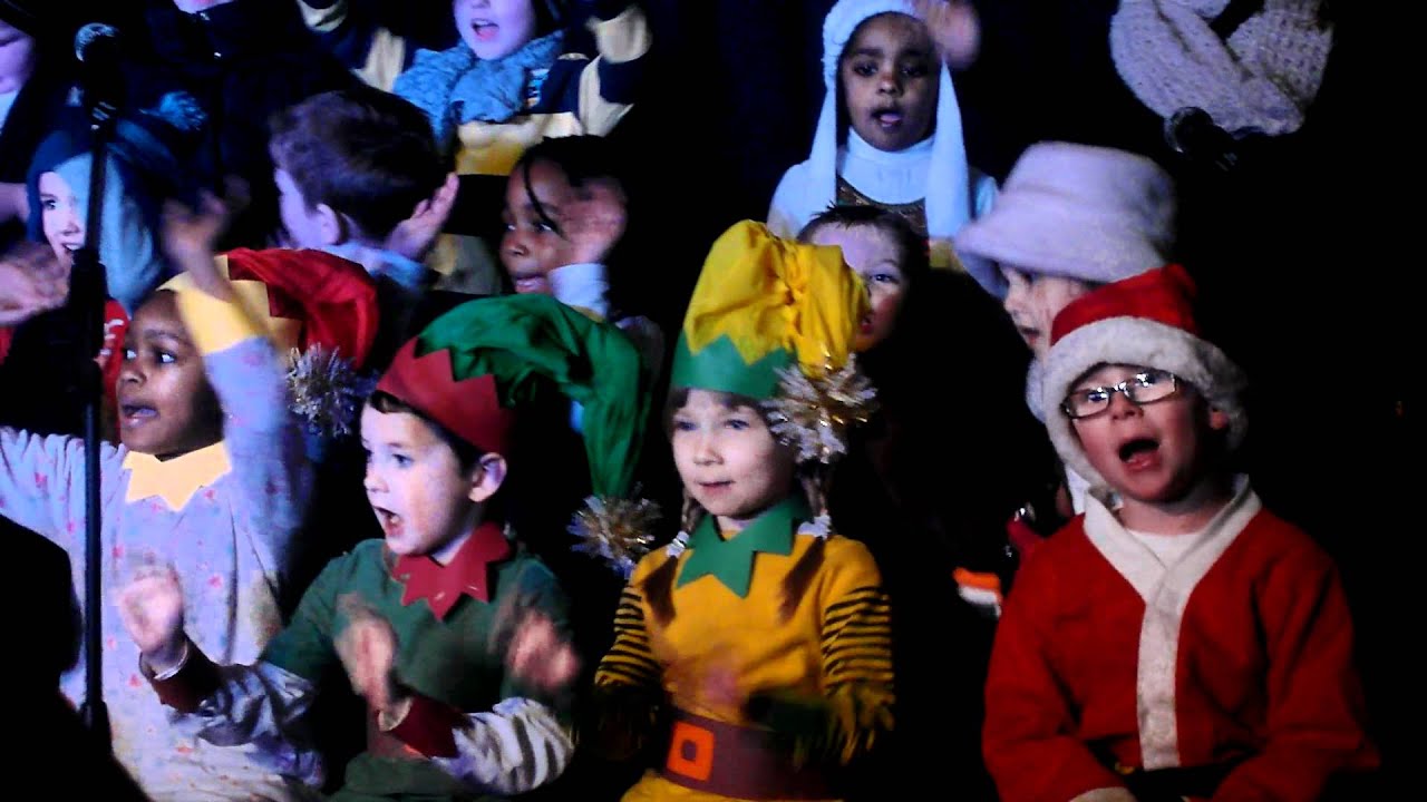 Christina is an Elf in school play - YouTube