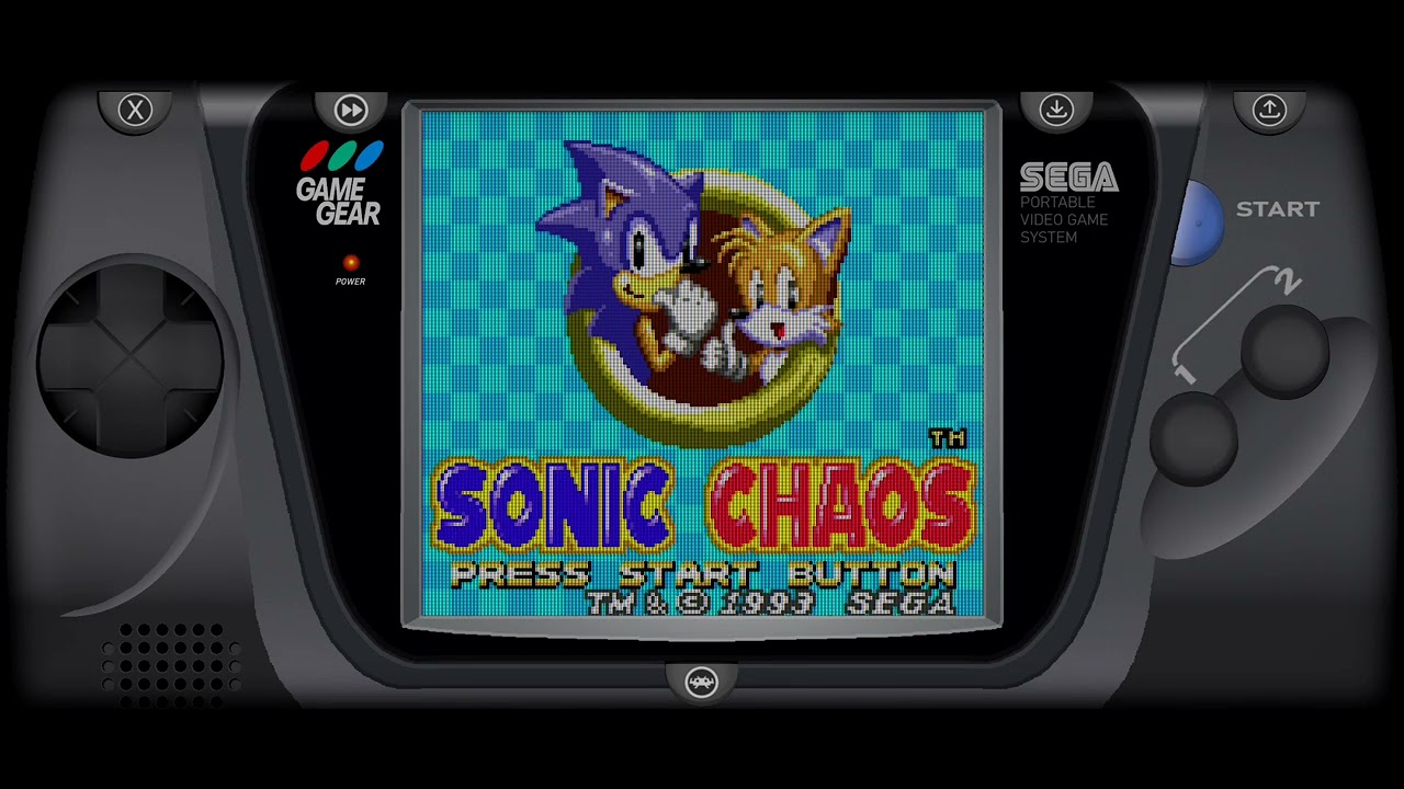 Sega Game Gear- Animated Cell Phone Overlay for Retroarch - YouTube