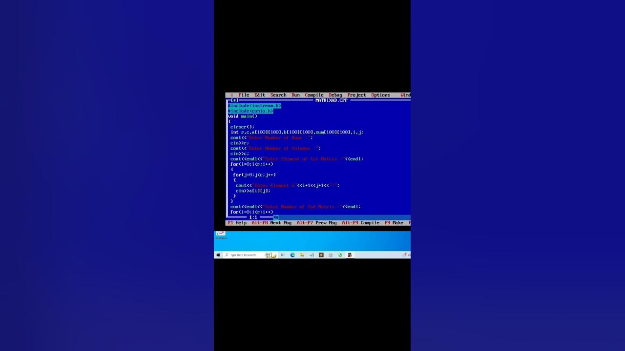 Matrix Add In C Codewithveer Coding Youtube