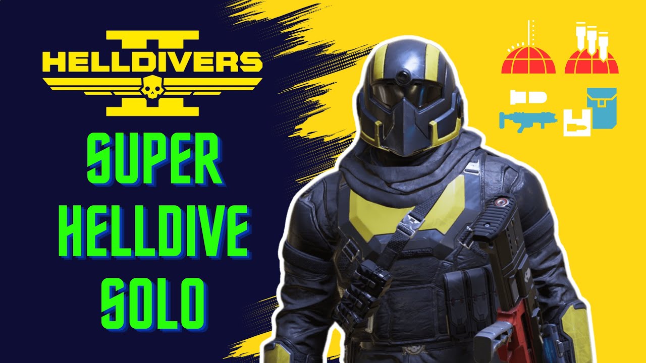 Helldivers 2: Super Helldive Solo Full Clear Vs Bugs (No Deaths) - YouTube