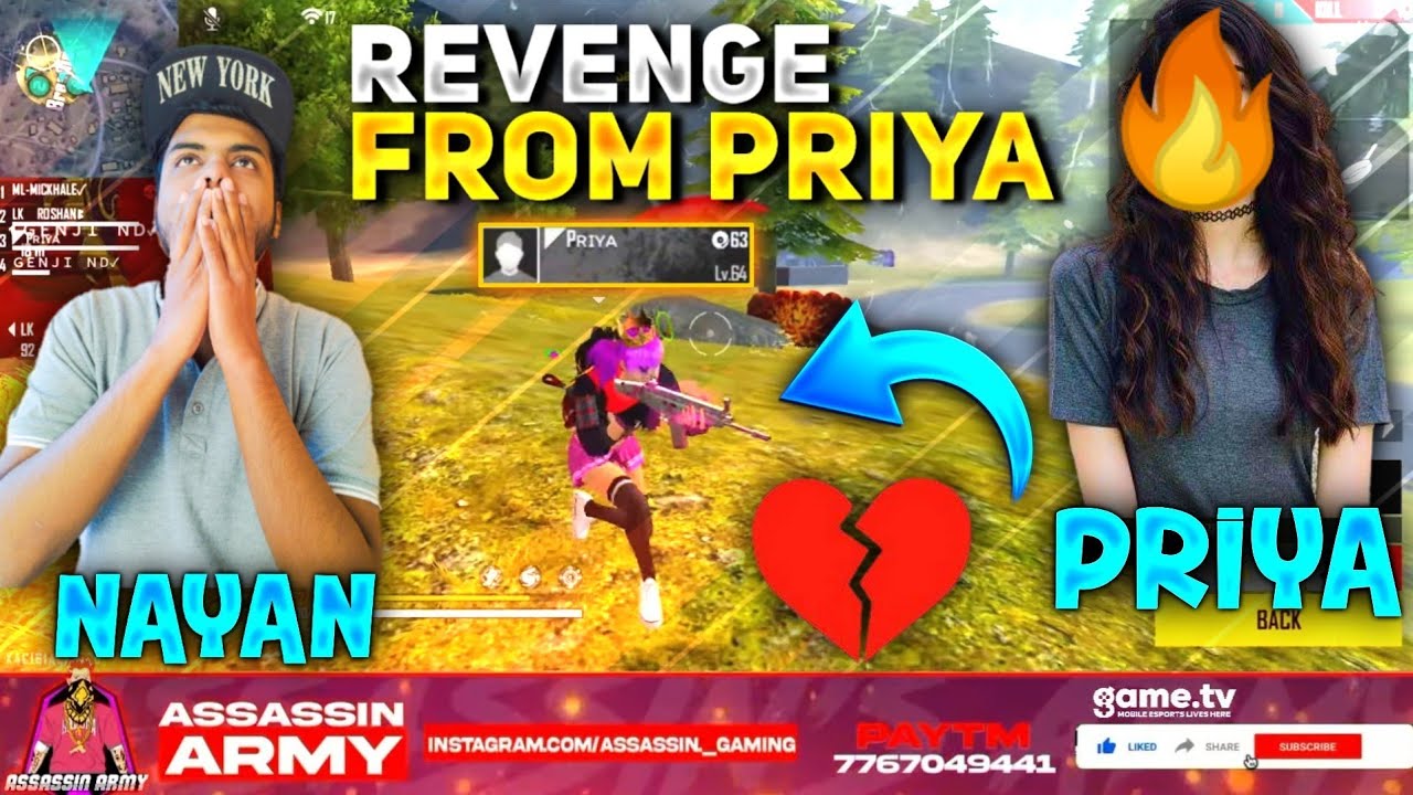 PRIYA KILED ME IN RANDOM RANK GAME 💔 DHOKA DIYA 😥 - YouTube
