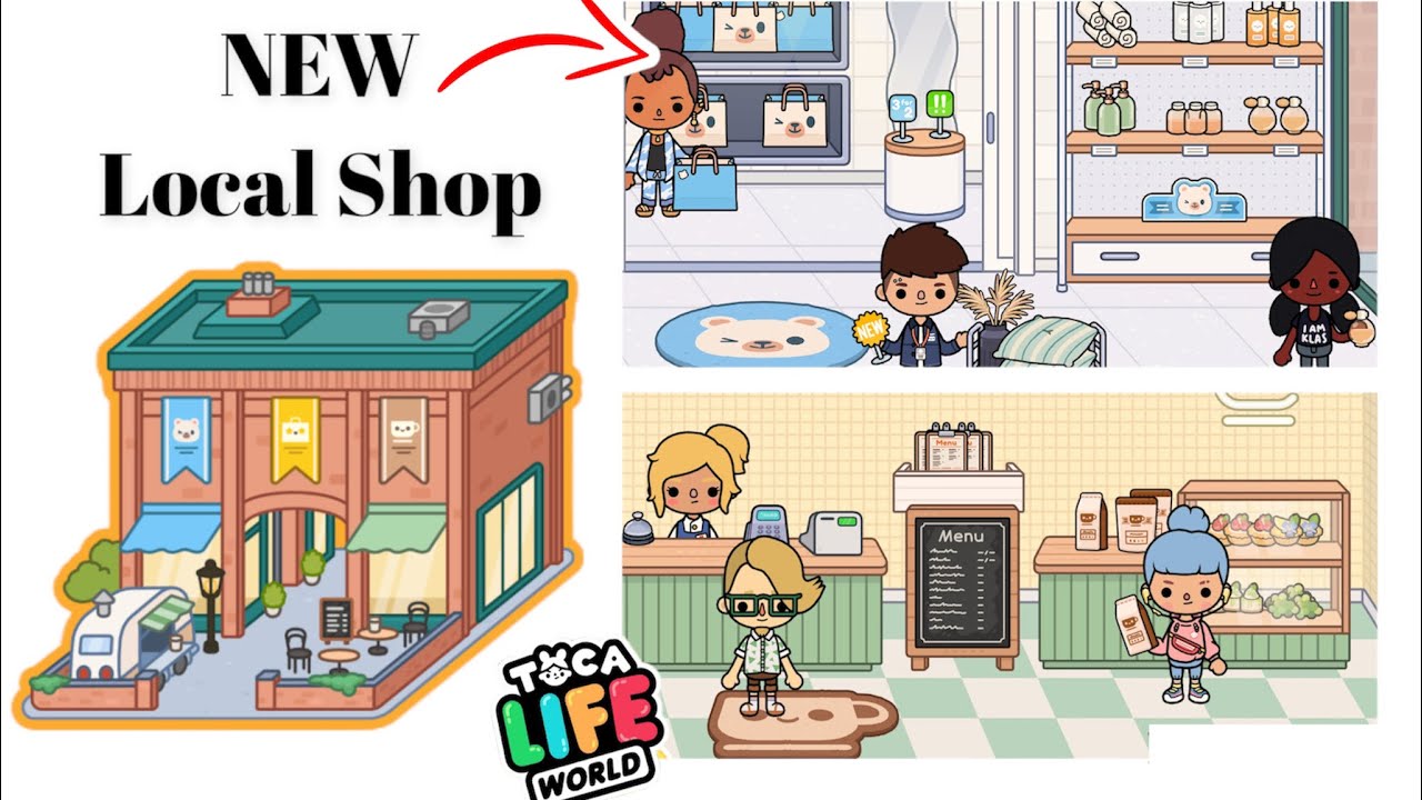 NEW SHOP/STORE/CAFE Makeover Ideas and More! | Toca Life World 🤩🤩🤩 ...