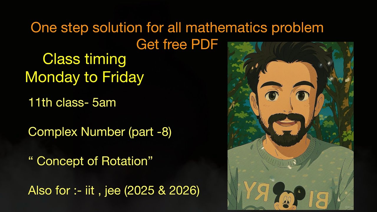 Complex number | part-8 | concept of rotation | Class-11th | JEE | CBSE ...