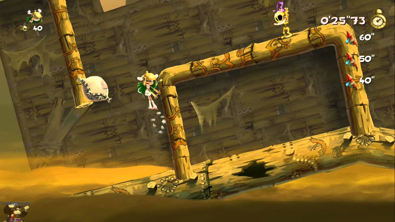 Rayman Legends - Quick Sand - Invaded - 33,93 [Gold Cup] - YouTube