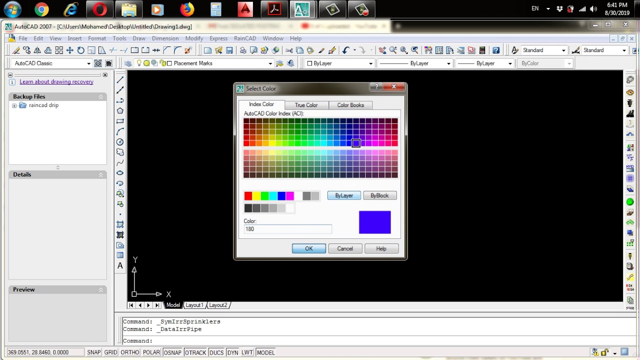 RAINCAD-DATA BASE& BOQ - YouTube