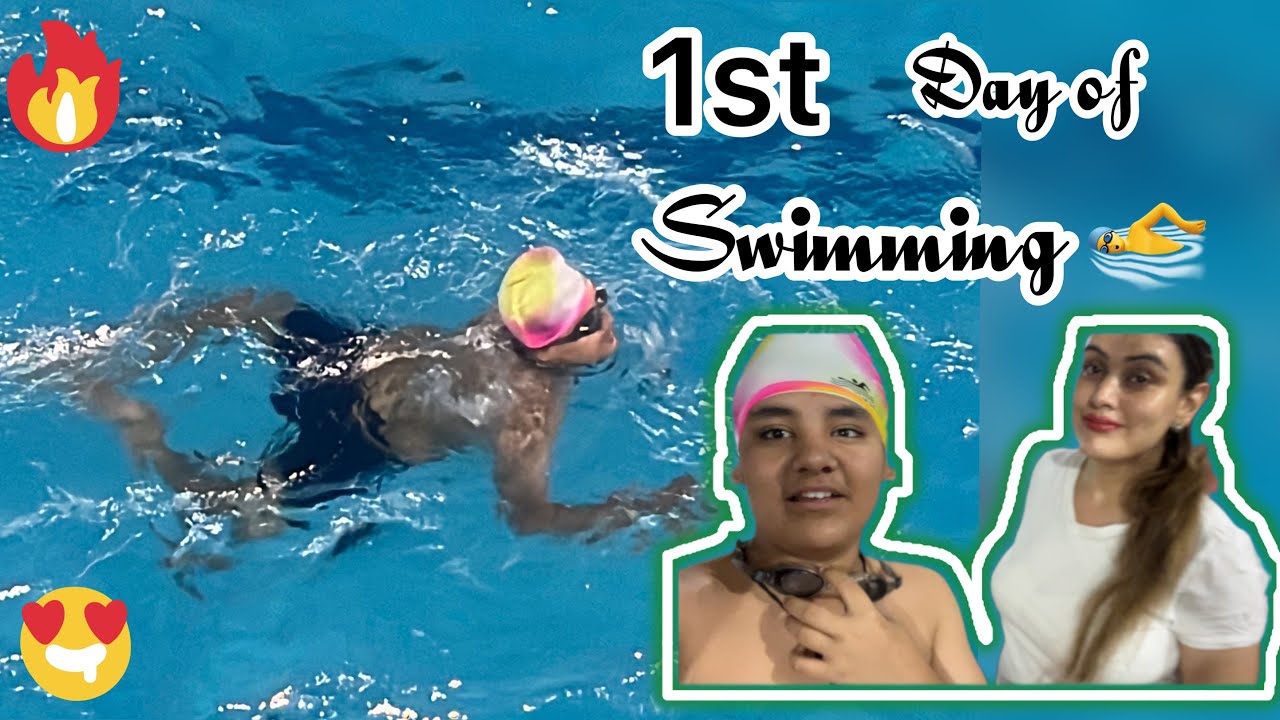 MY FIRST DAY OF SWIMMING 🏊‍♂️ || JOINED SWIMMING 🏊‍♂️ || GYM~N~SWIM ...