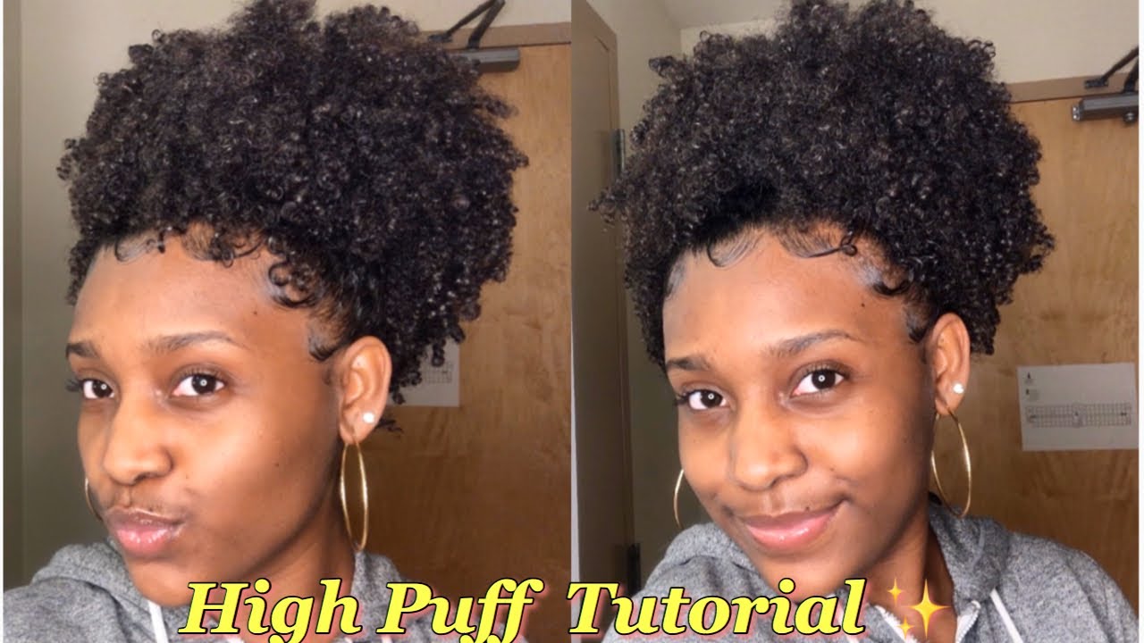 High Puff With Edges Tutorial 😍 || Type 4 Hair || Quick & Easy - YouTube