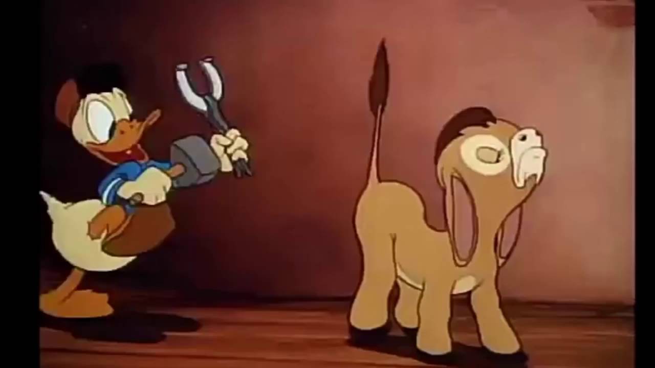 Donald Duck cartoons full hd Donald made shoes for horses - YouTube