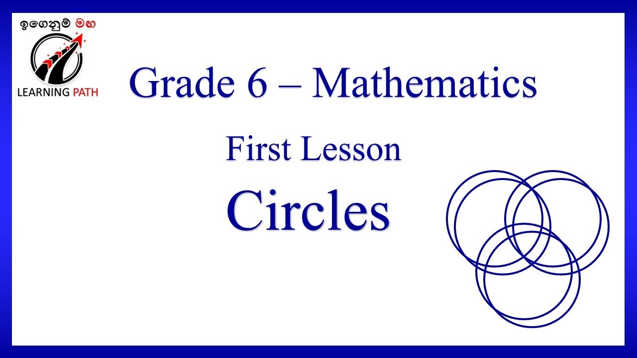 Grade 6 - Mathematics - First Lesson - Circles - Full Lesson - YouTube
