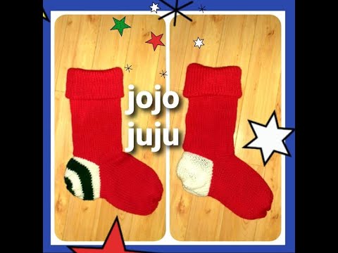 knitting machine | easy christmas stockings