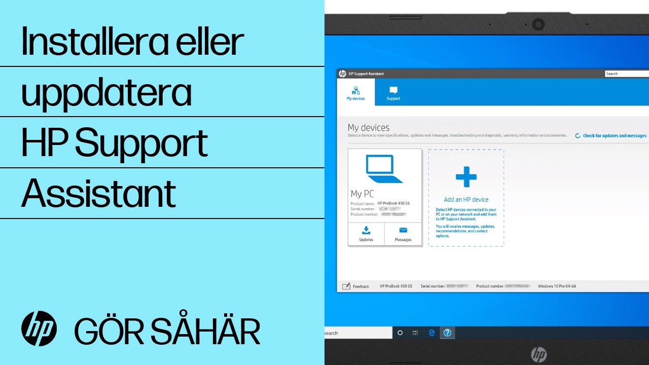 HP:s datorer - Använda HP Support Assistant (Windows) | HP® Support