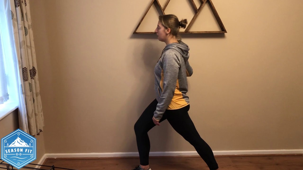 Snowboard Stretches Lunging Calf Stretch - YouTube