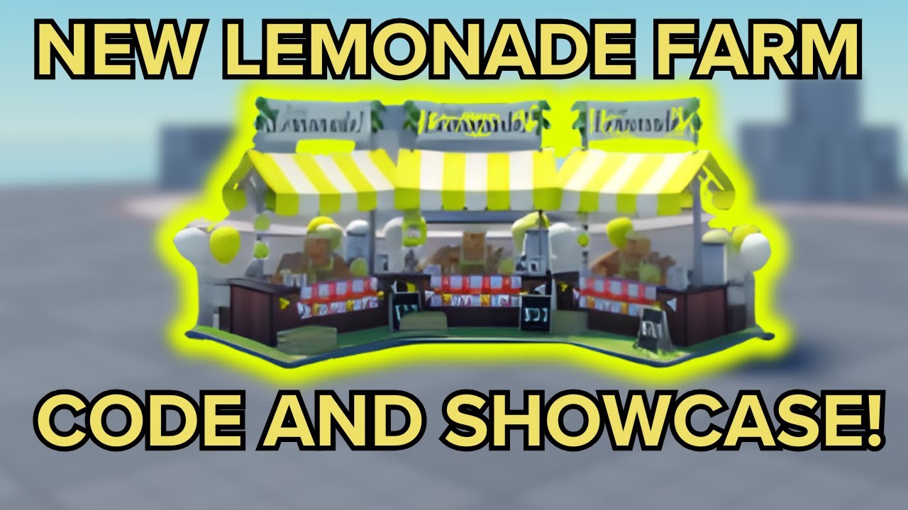 (TDS) NEW LEMONADE FARM SKIN CODE AND SHOWCASE | ROBLOX - YouTube