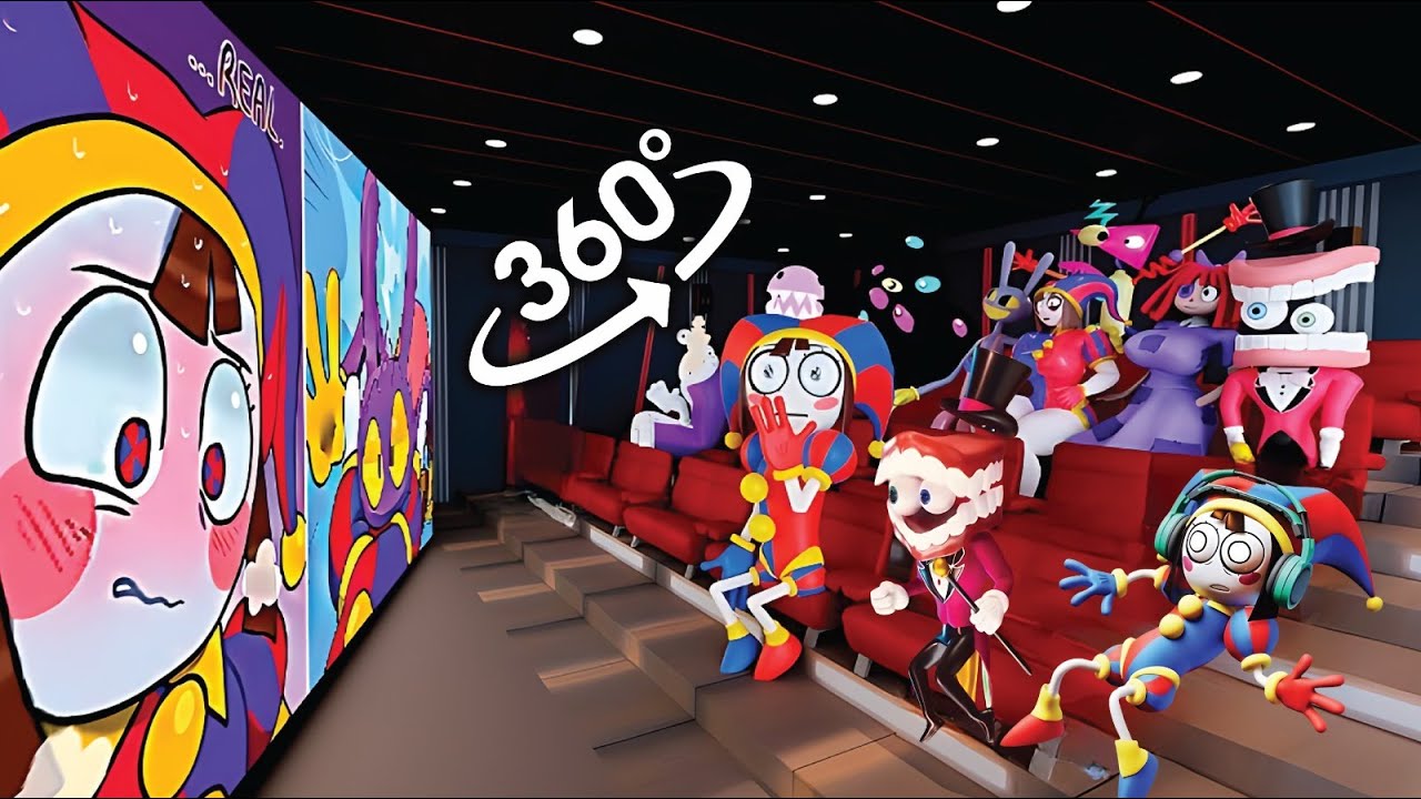 The Amazing Digital Circus 360° - CINEMA HALL | Pomni react to TADC ...
