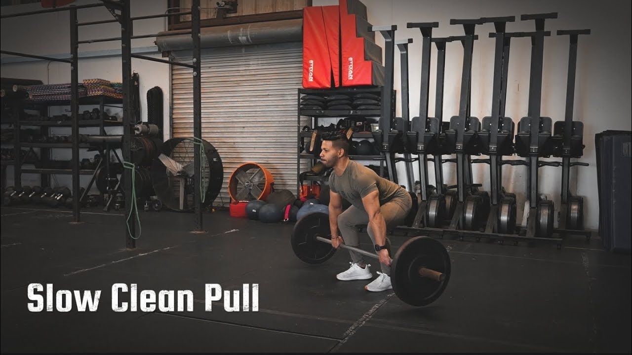 slow clean pull // slow pull power clean // front squat - YouTube