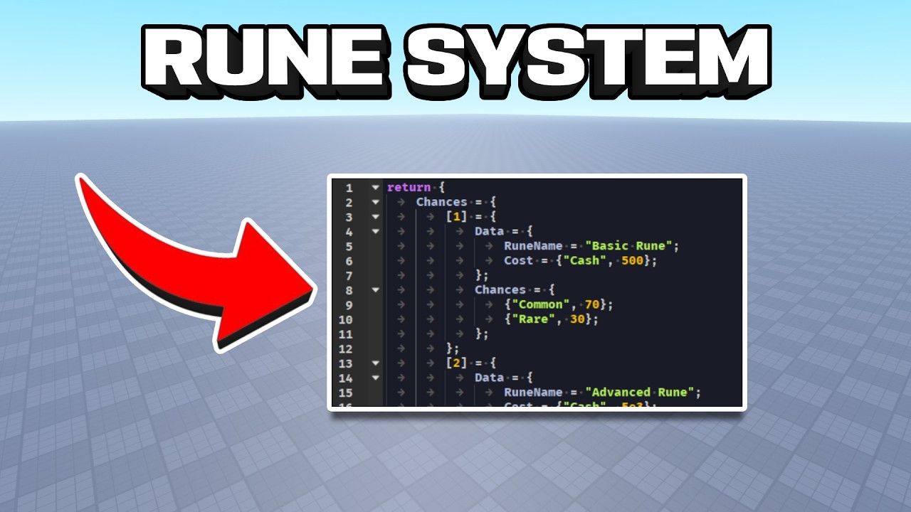 How to Make a RUNE RNG System in Roblox Studio! (EASY Beginner Tutorial ...