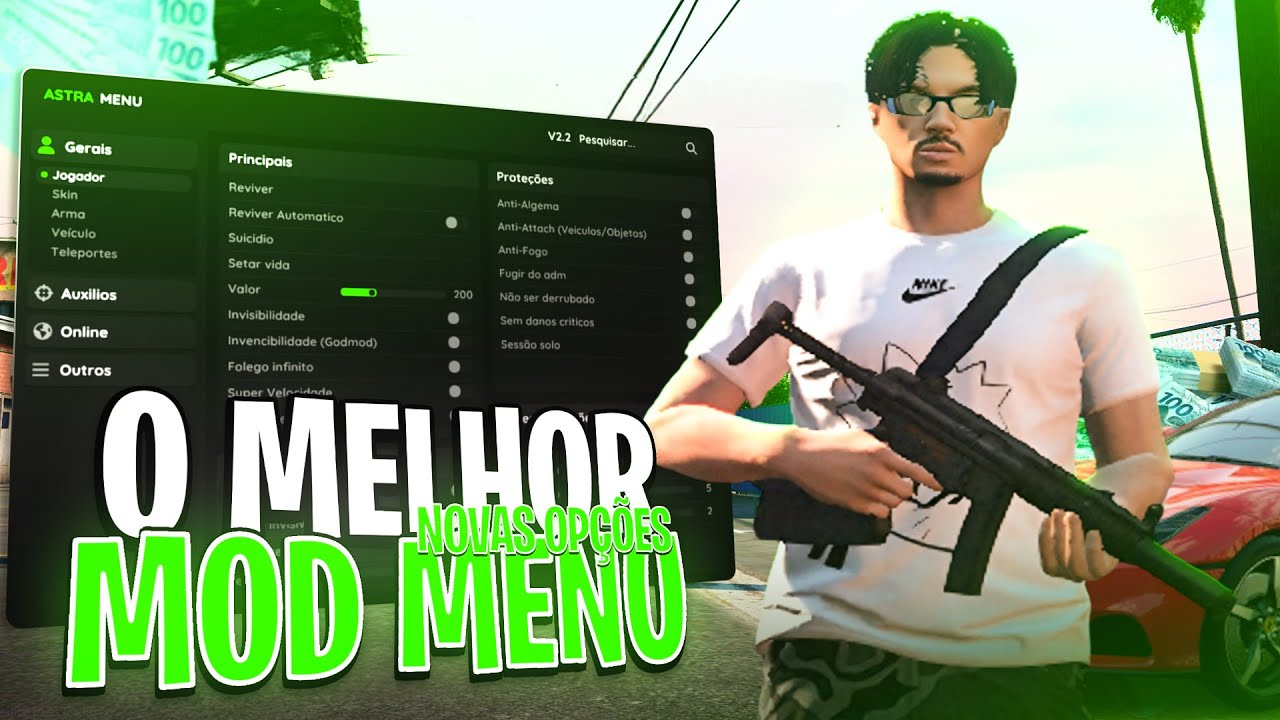 NOVO MOD MENU PRA FIVEM - GTA RP (FAZENDO TUDO!) - YouTube