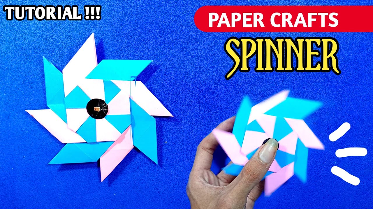 HOW TO MAKE CRAFT SPINNER Easy - Paper Crafts Tutorial !!! - YouTube