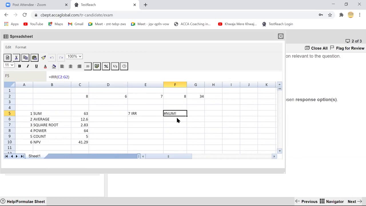 ACCA CBE Remote Exams : how to solve AFM questions in CBE - YouTube