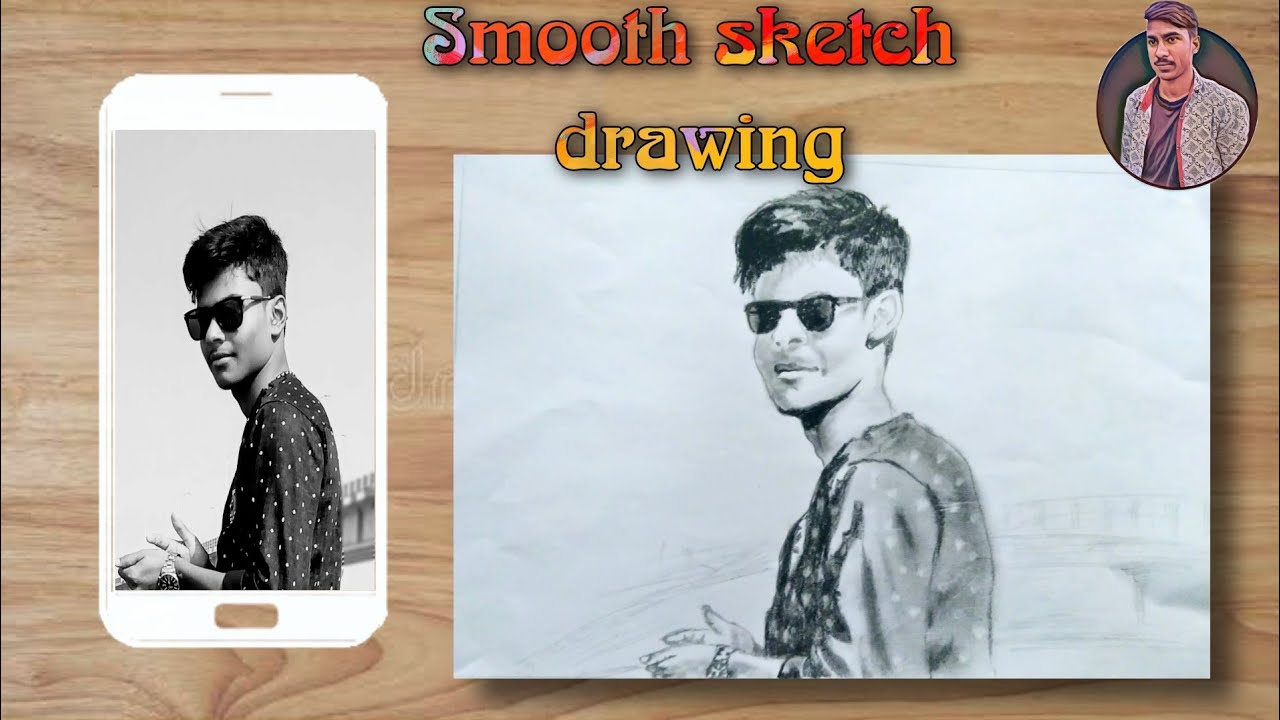 Smooth sketch drawing tutorial--Art by prosidipta || Pencil sketch ...