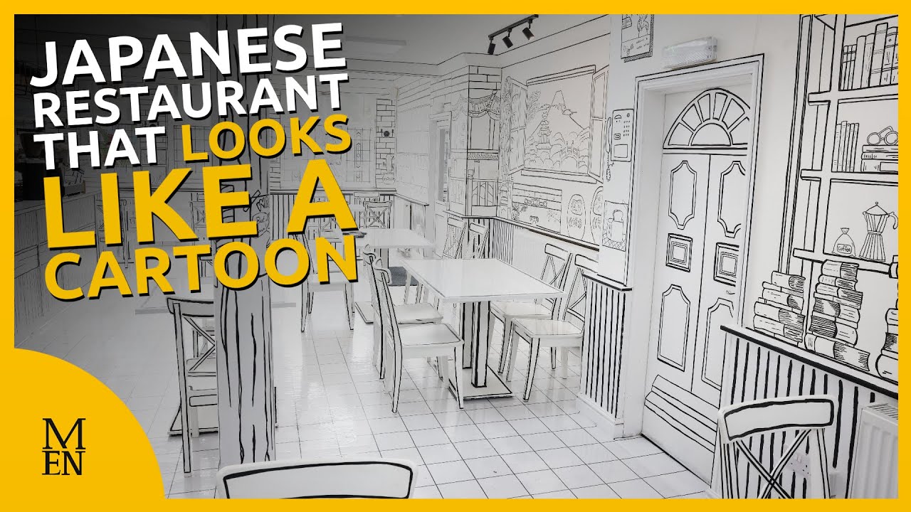 Cartoon Restaurant Interior