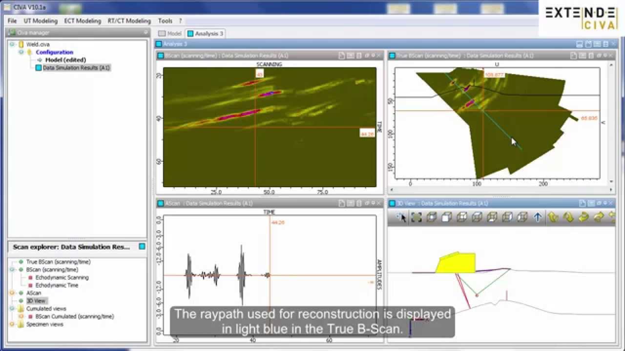 CIVA UT - A-Scan Refresh - YouTube
