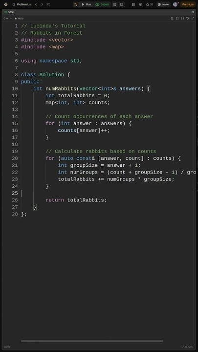 🎀LeetCode 781🎀 Rabbits in Forest - YouTube